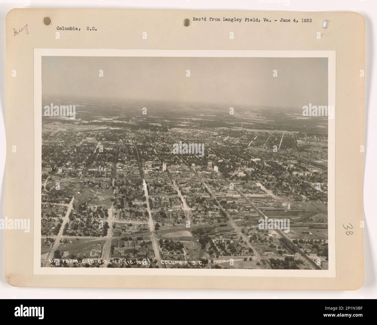 South Carolina - Columbia, Aerial Photograph Stock Photo - Alamy