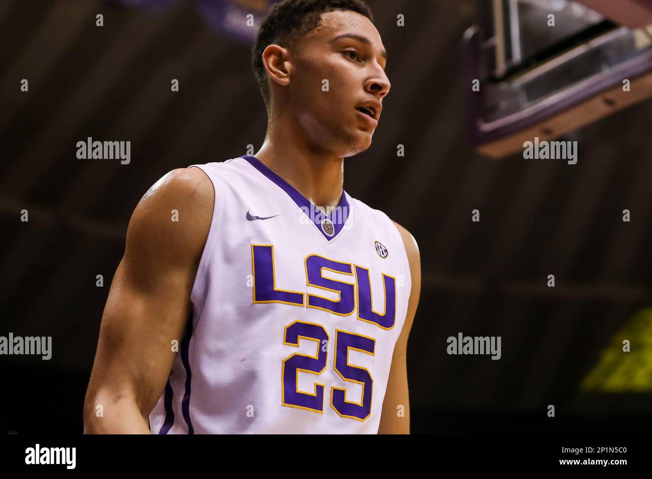 March 01, 2016: LSU Tigers forward Ben Simmons (25) during an NCAA ...