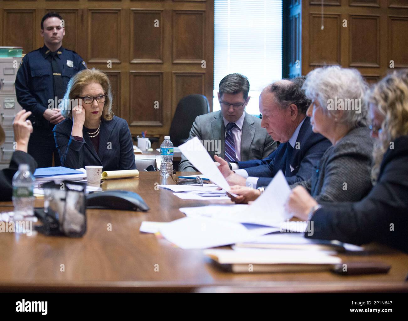 Attorneys, Ellen Sigal, representing 15-year-old Rocco Ritchie, left, Peter Bronstein ...