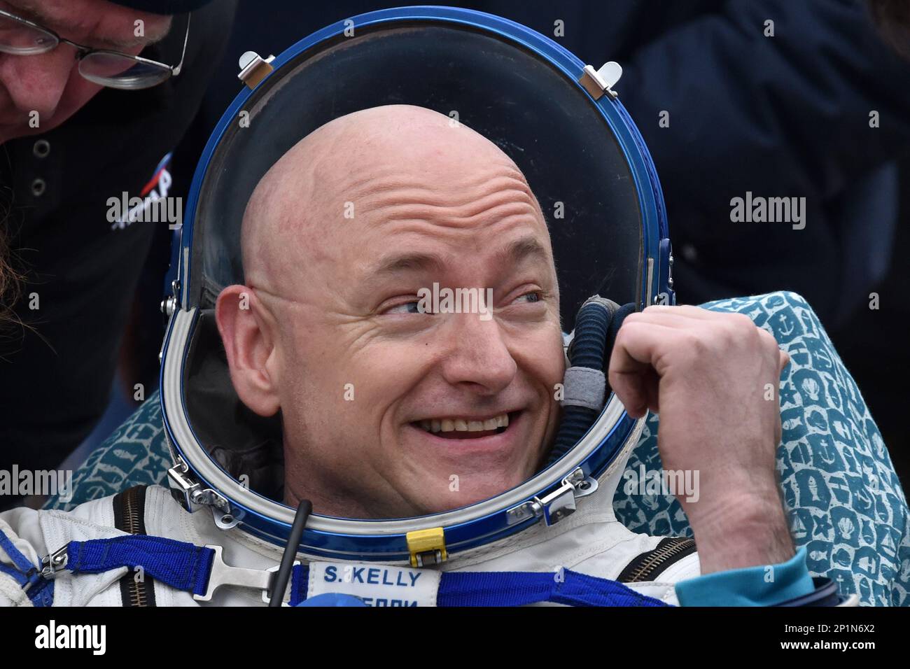 International Space Station (ISS) crew member Scott Kelly of the U.S ...