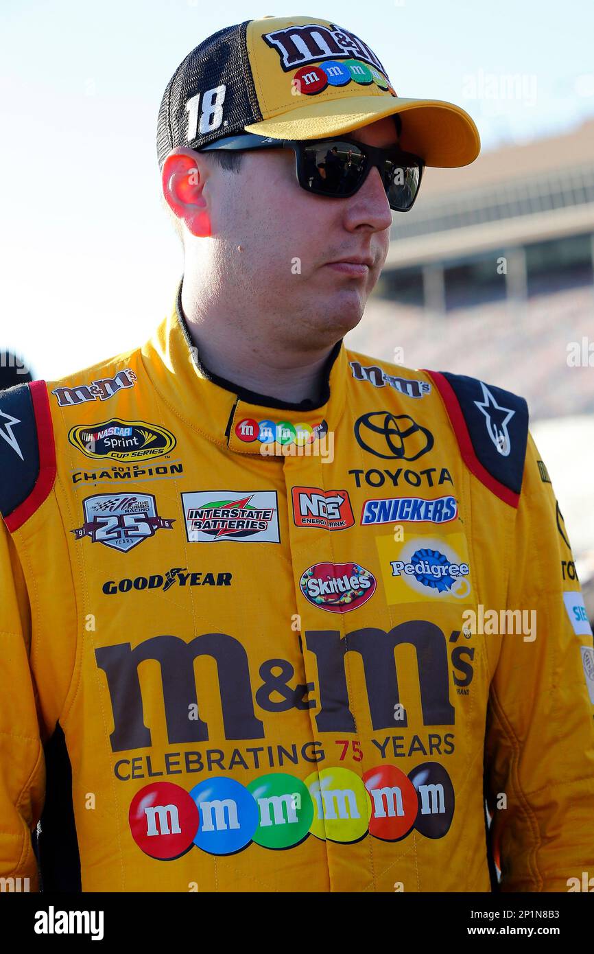 Kyle Busch, M&M's 75 Toyota Camry during qualifying for the NASCAR ...