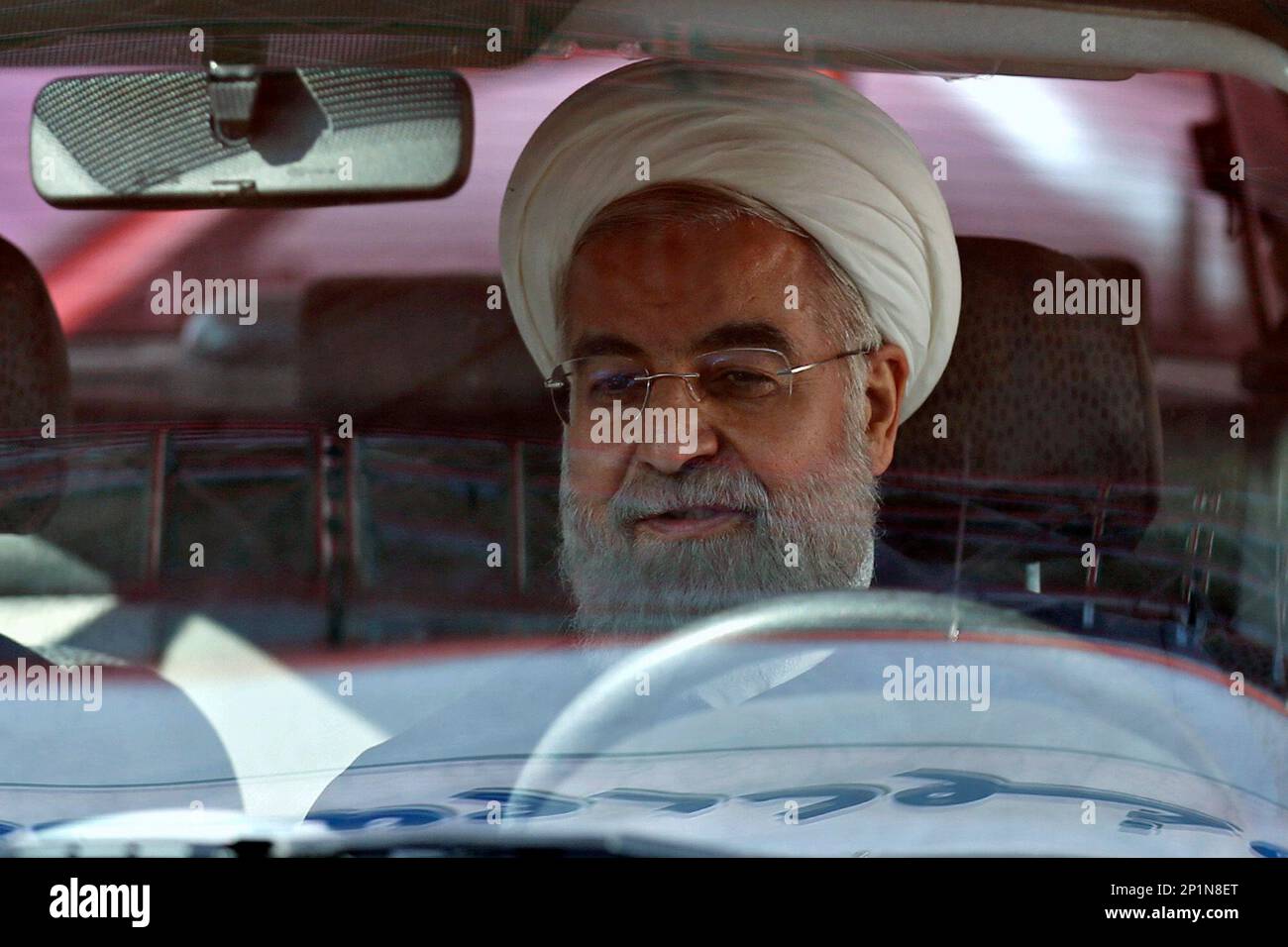 In this photo released by official website of the Iranian Presidency ...