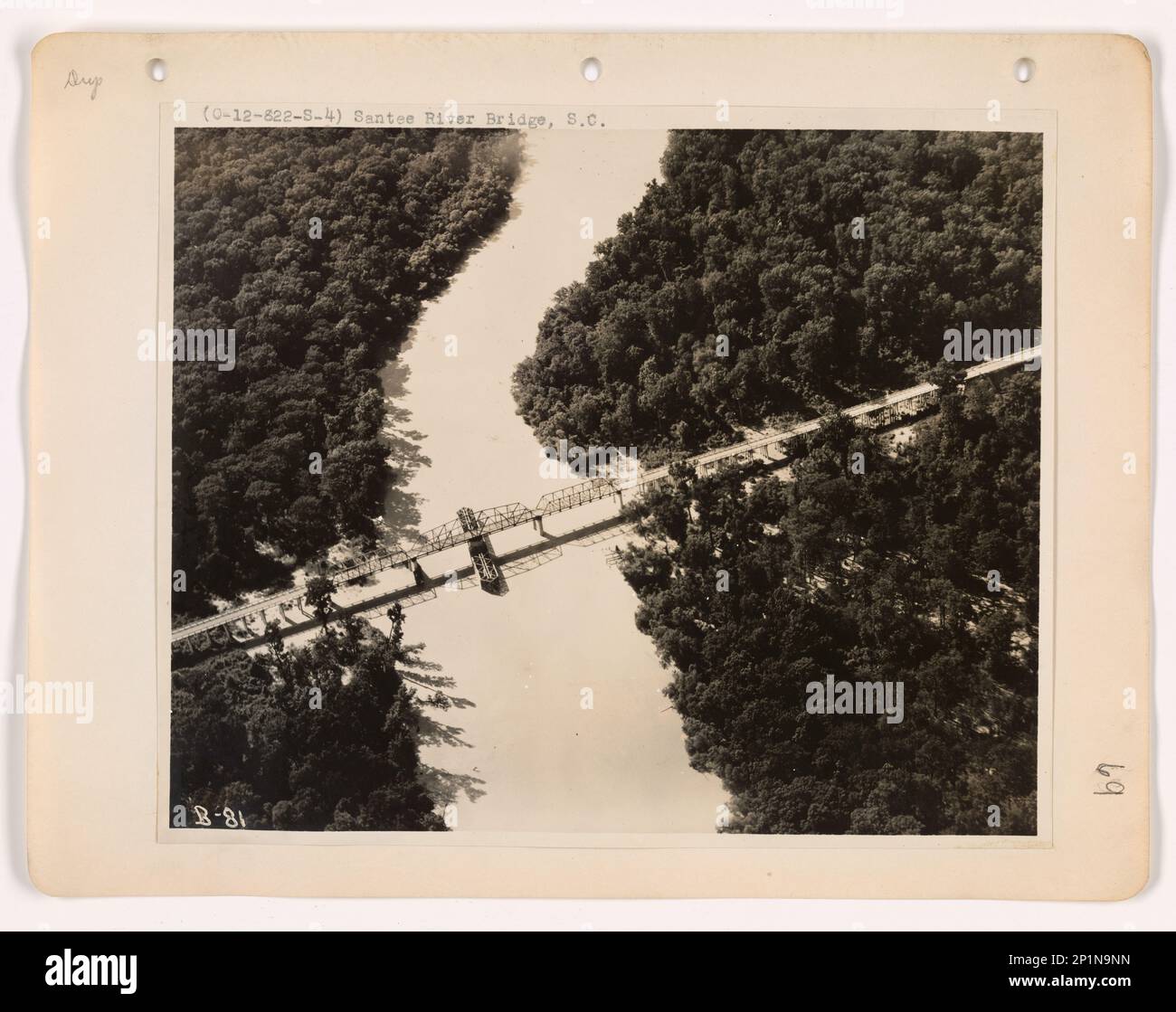 South Carolina - Santee River Bridge, Aerial Photograph Stock Photo - Alamy