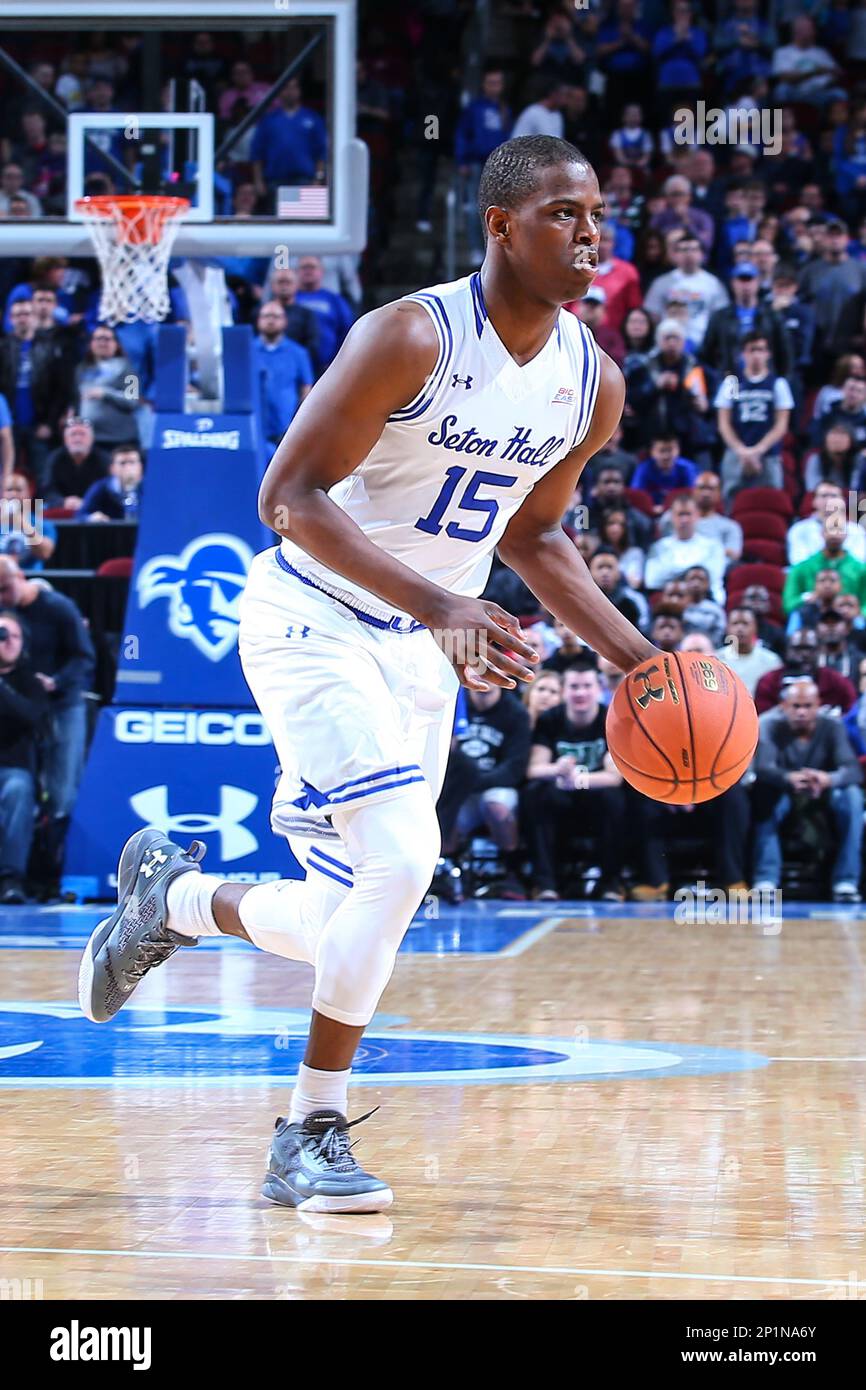 28 FEB 2016: Seton Hall Pirates guard Isaiah Whitehead (15) during the ...