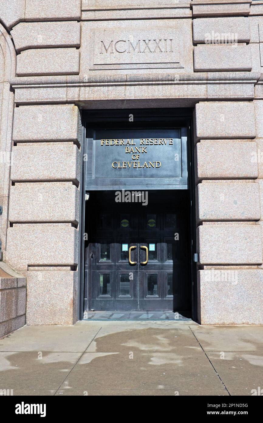 The Federal Reserve Bank of Cleveland in downtown Cleveland, Ohio on ...