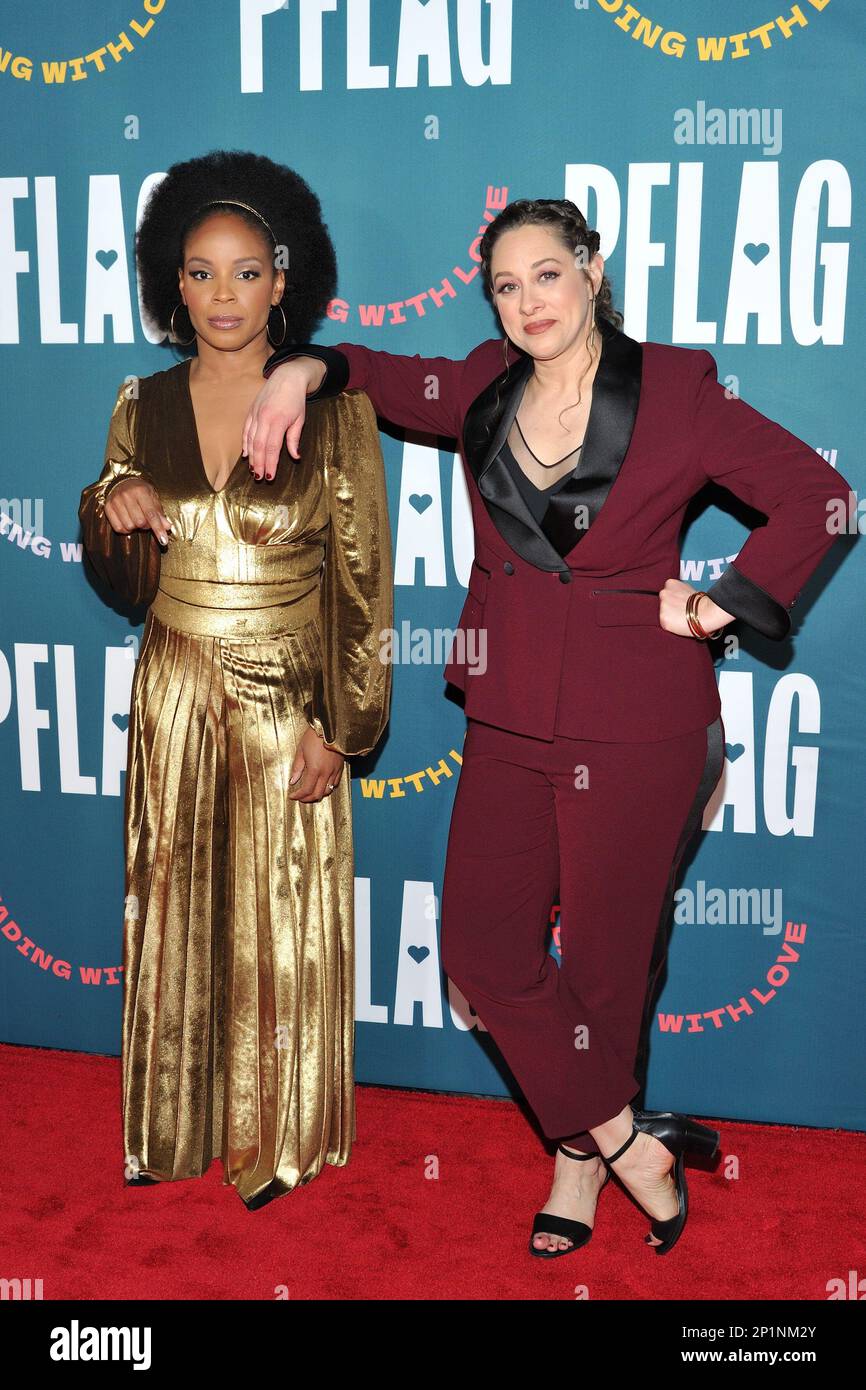L-R: Amber Ruffin and Jenny Hagel attend the PFLAG 50th Anniversary ...