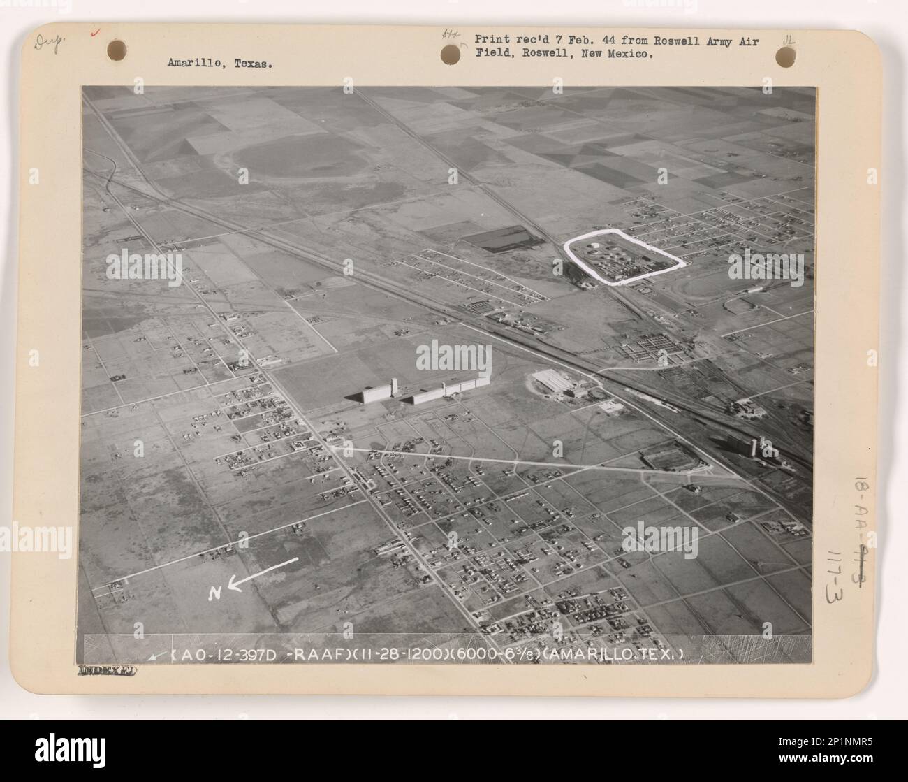 Texas - Amarillo, Aerial Photograph Stock Photo - Alamy