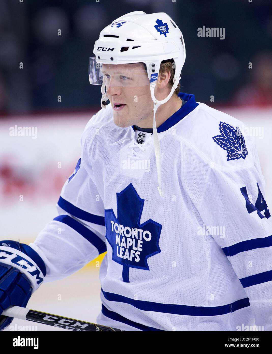 NHL player profile photo on Toronto Maple Leafs' Morgan Rielly at a ...