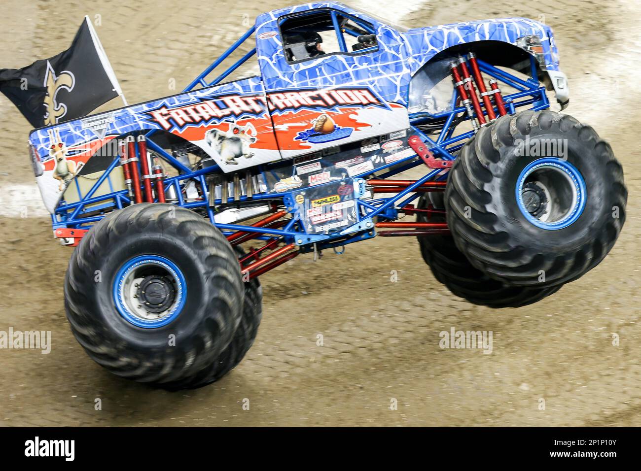 February 20, 2016: Fatal Attraction monster truck in action during ...