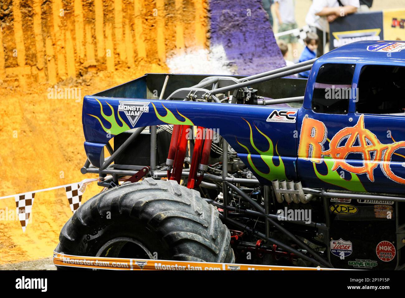 February 20, 2016: Rage monster truck in action during Monster Jam at ...