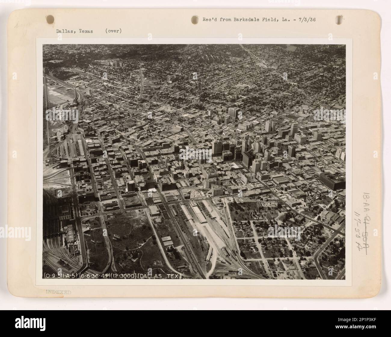 Texas - Dallas, Aerial Photograph Stock Photo - Alamy