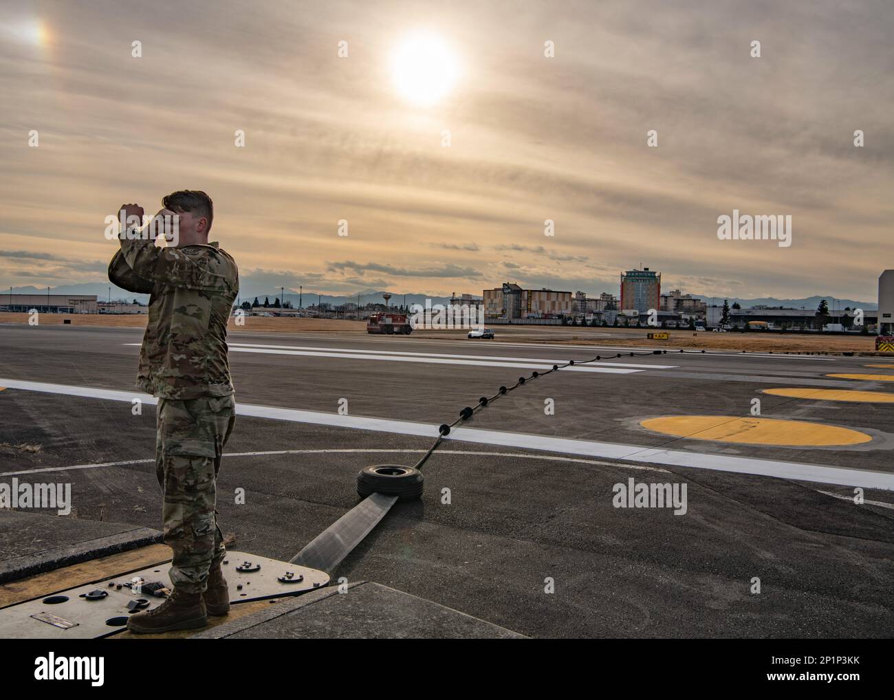 Senior Airman Jacob Handler, 374th Civil Engineer Squadron power ...