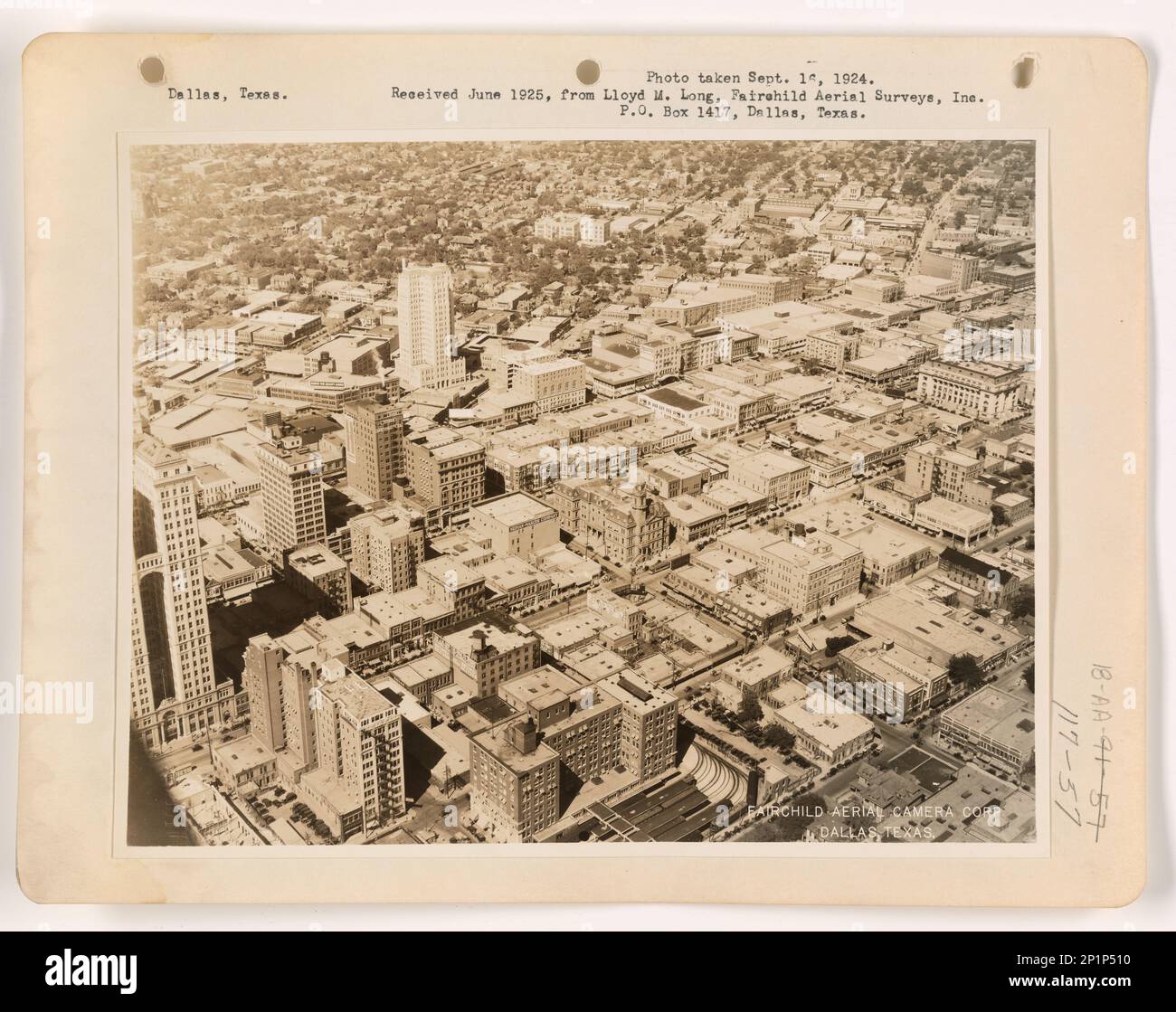 Texas - Dallas, Aerial Photograph Stock Photo - Alamy