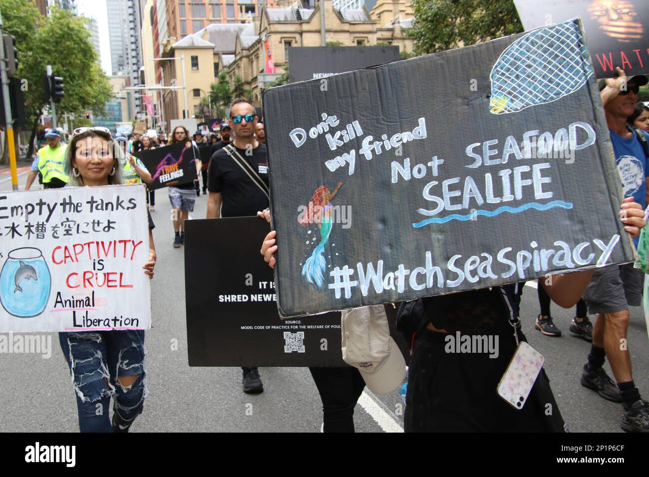 Sydney, Australia. 4th March 2023. Animal rights activists hit the ...