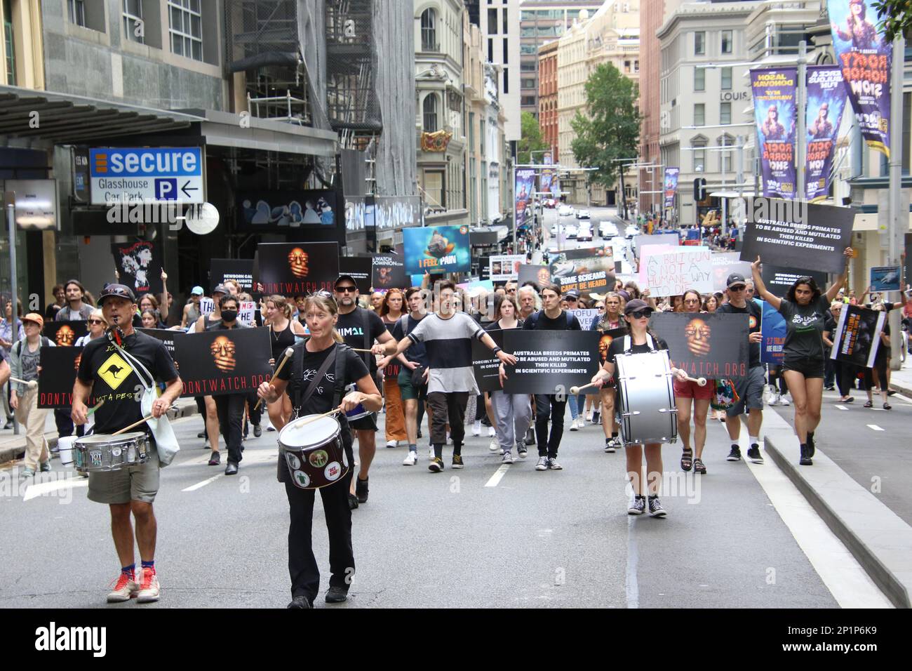 Sydney, Australia. 4th March 2023. Animal rights activists hit the ...