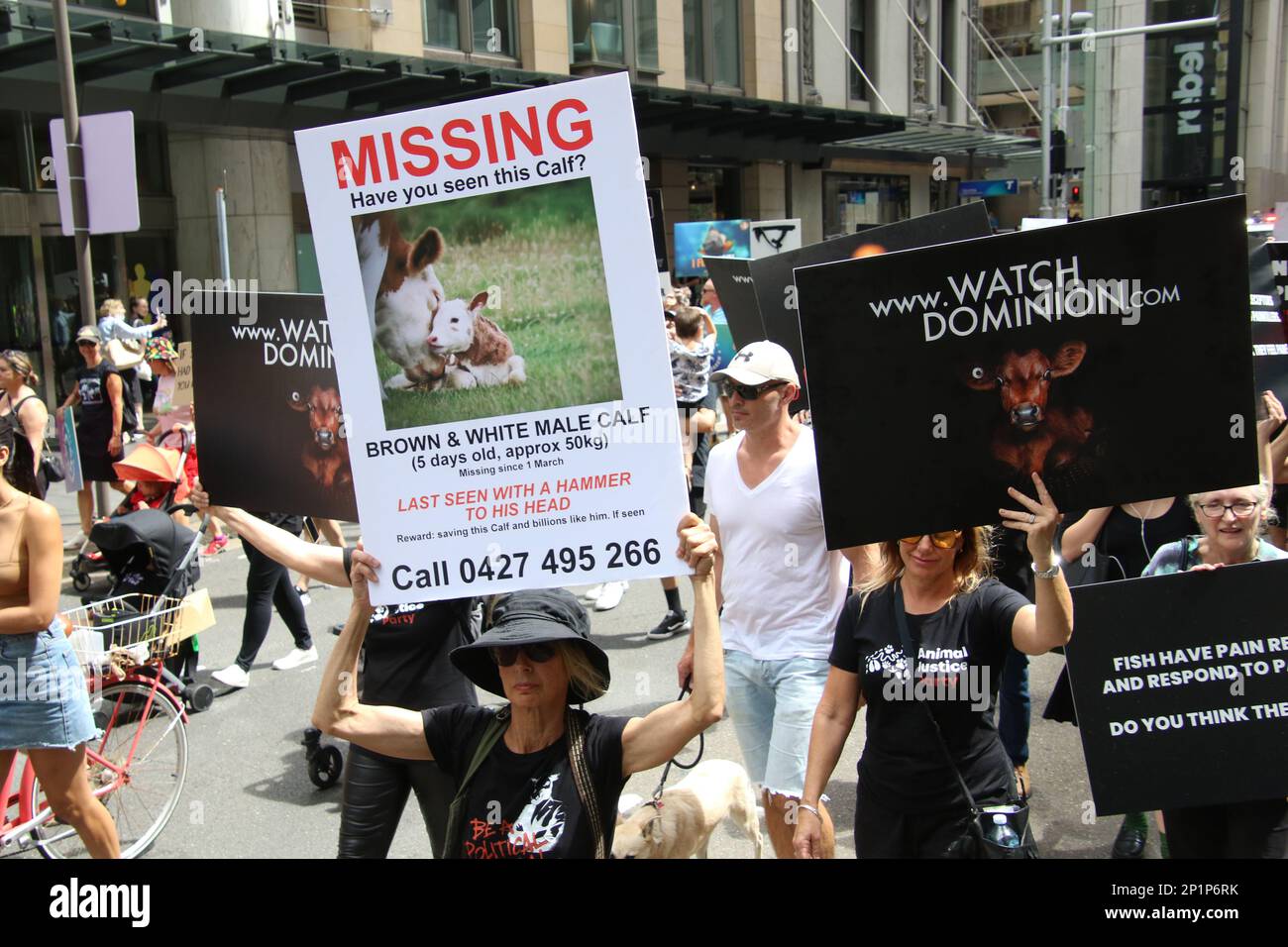 Sydney, Australia. 4th March 2023. Animal rights activists hit the ...