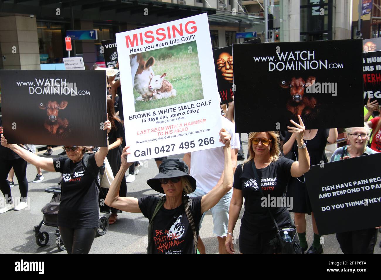 Sydney, Australia. 4th March 2023. Animal rights activists hit the ...