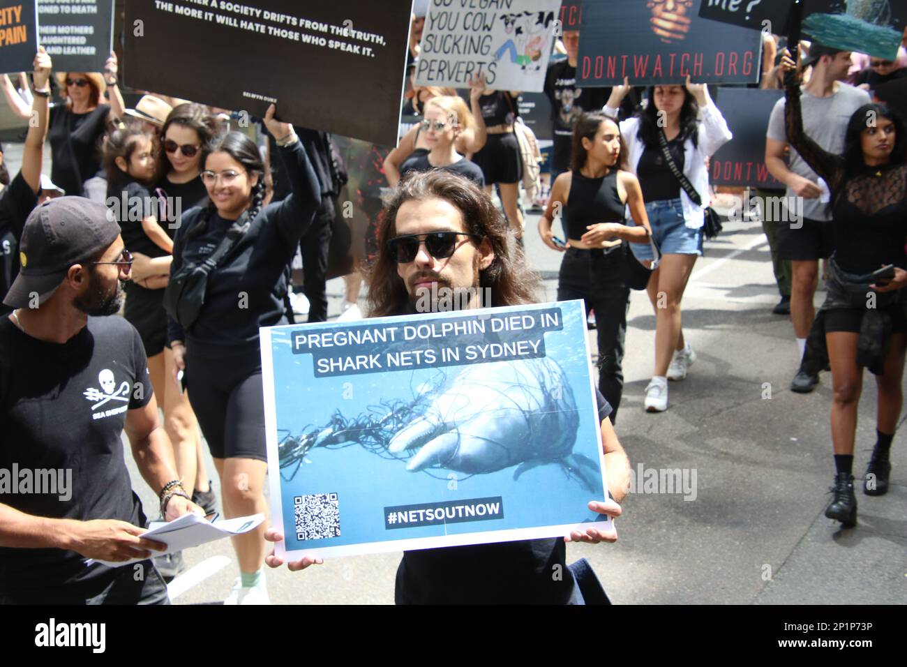 Sydney, Australia. 4th March 2023. Animal rights activists hit the ...
