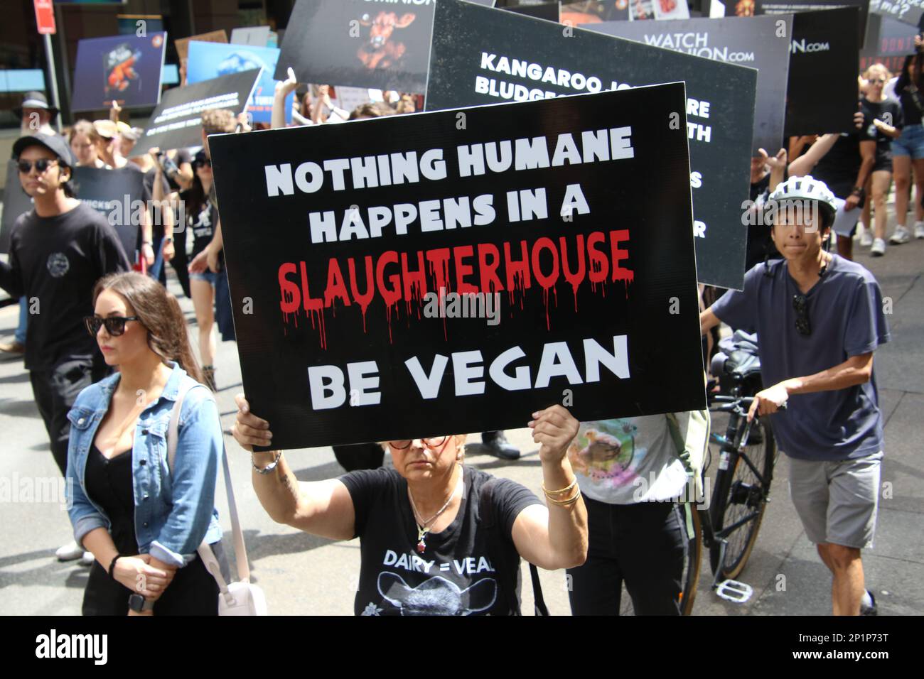 Sydney, Australia. 4th March 2023. Animal rights activists hit the ...