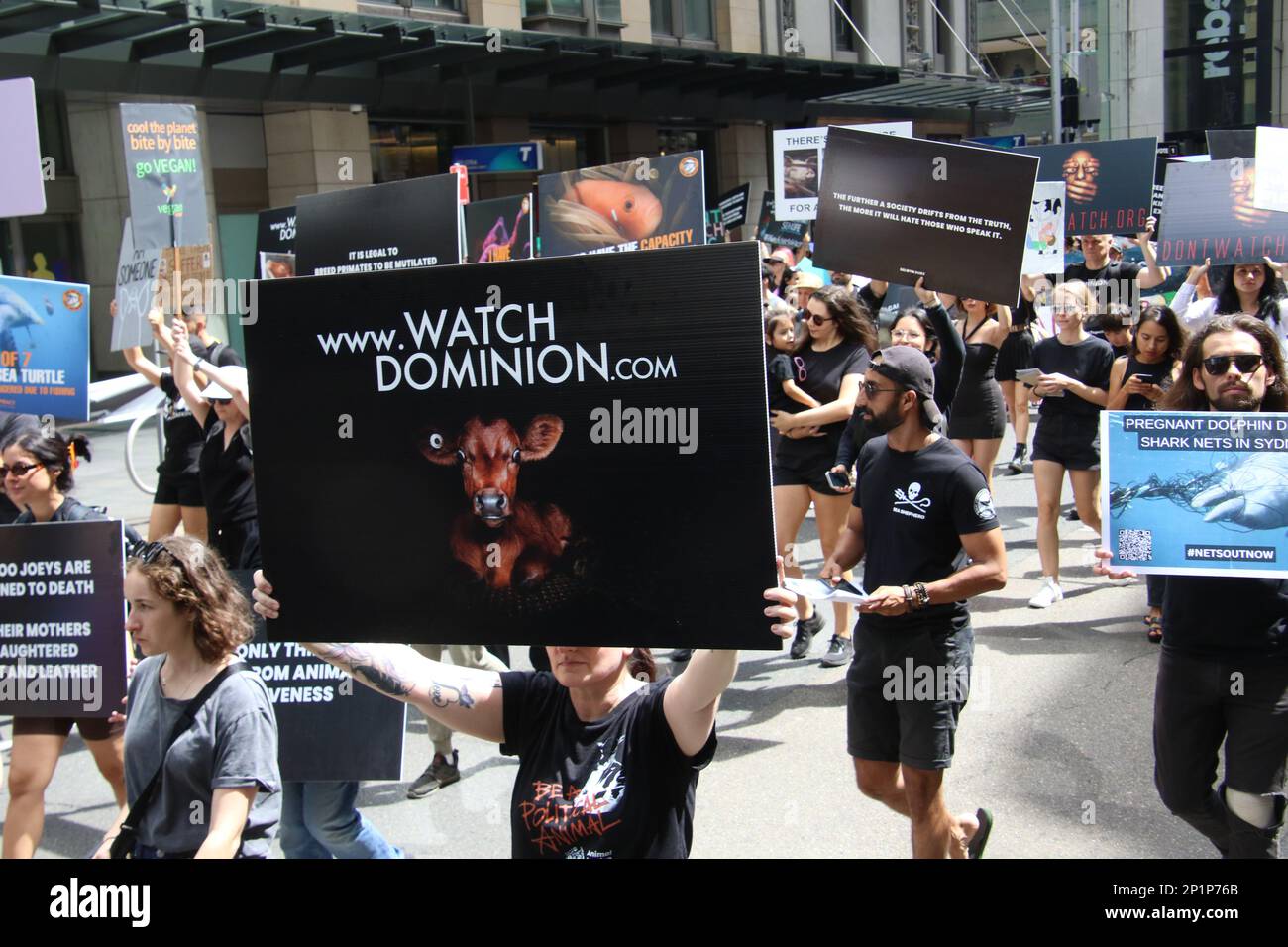 Sydney, Australia. 4th March 2023. Animal rights activists hit the ...