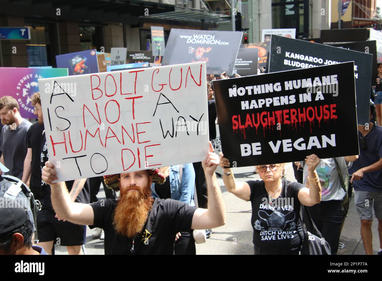 Sydney, Australia. 4th March 2023. Animal rights activists hit the ...