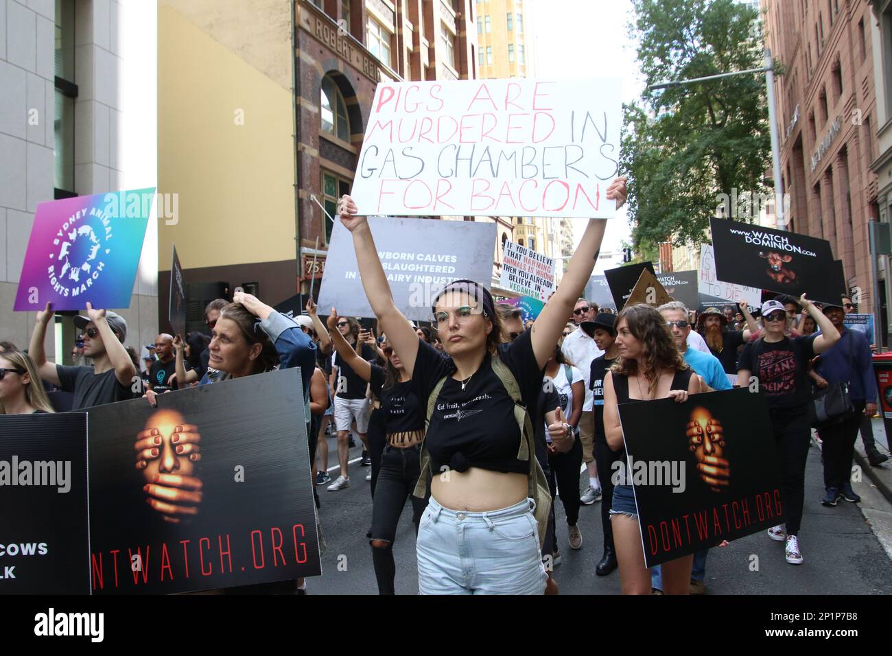 Sydney, Australia. 4th March 2023. Animal rights activists hit the ...