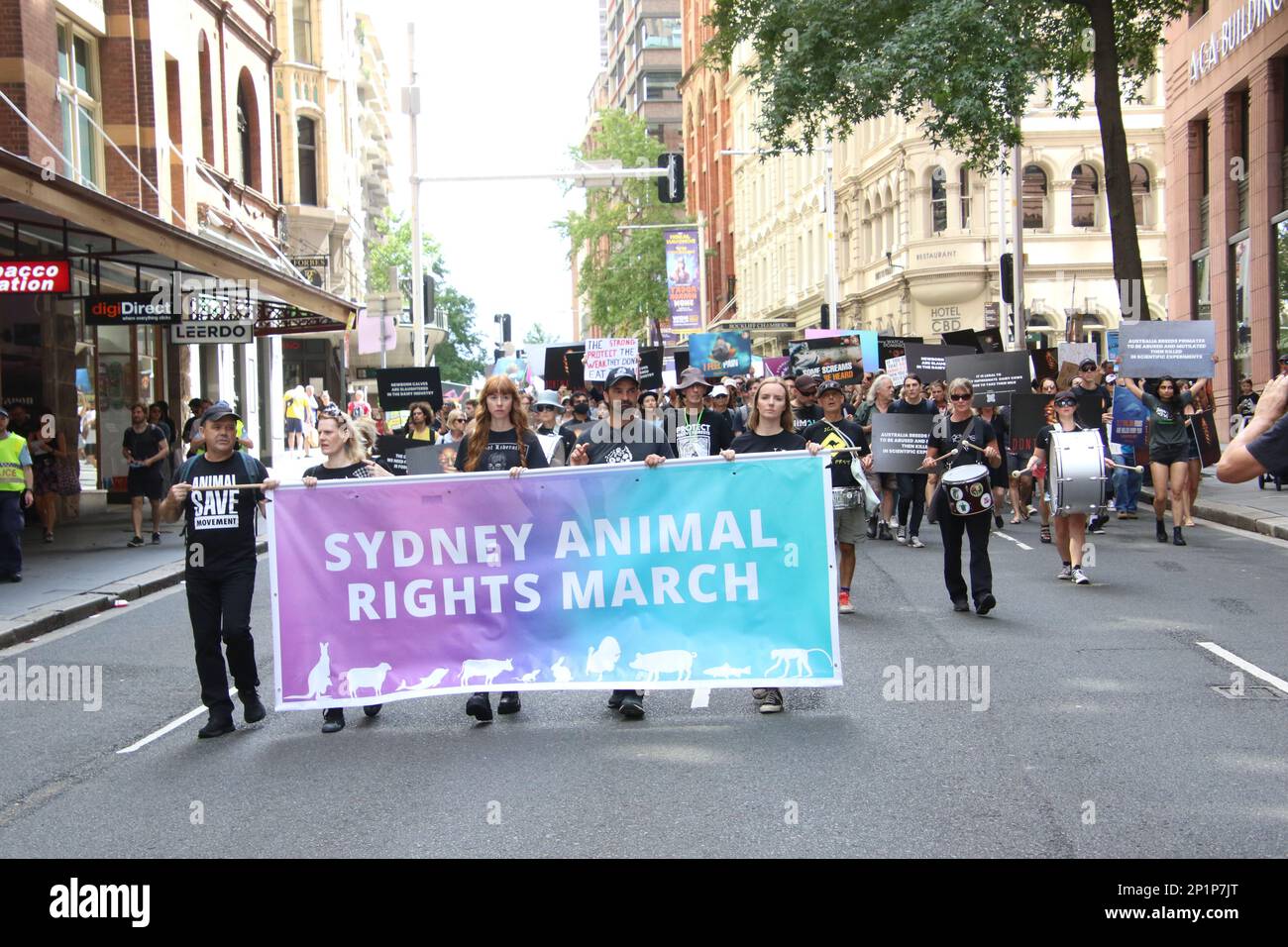 Sydney, Australia. 4th March 2023. Animal rights activists hit the ...