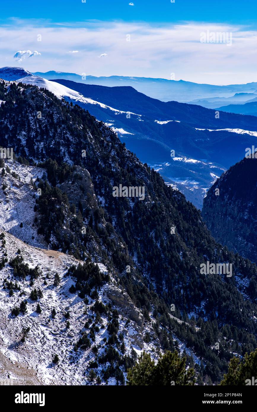 Valley of Nuria,El Ripolles,Girona,Catalonia,Spain,pyrenees mountains ...