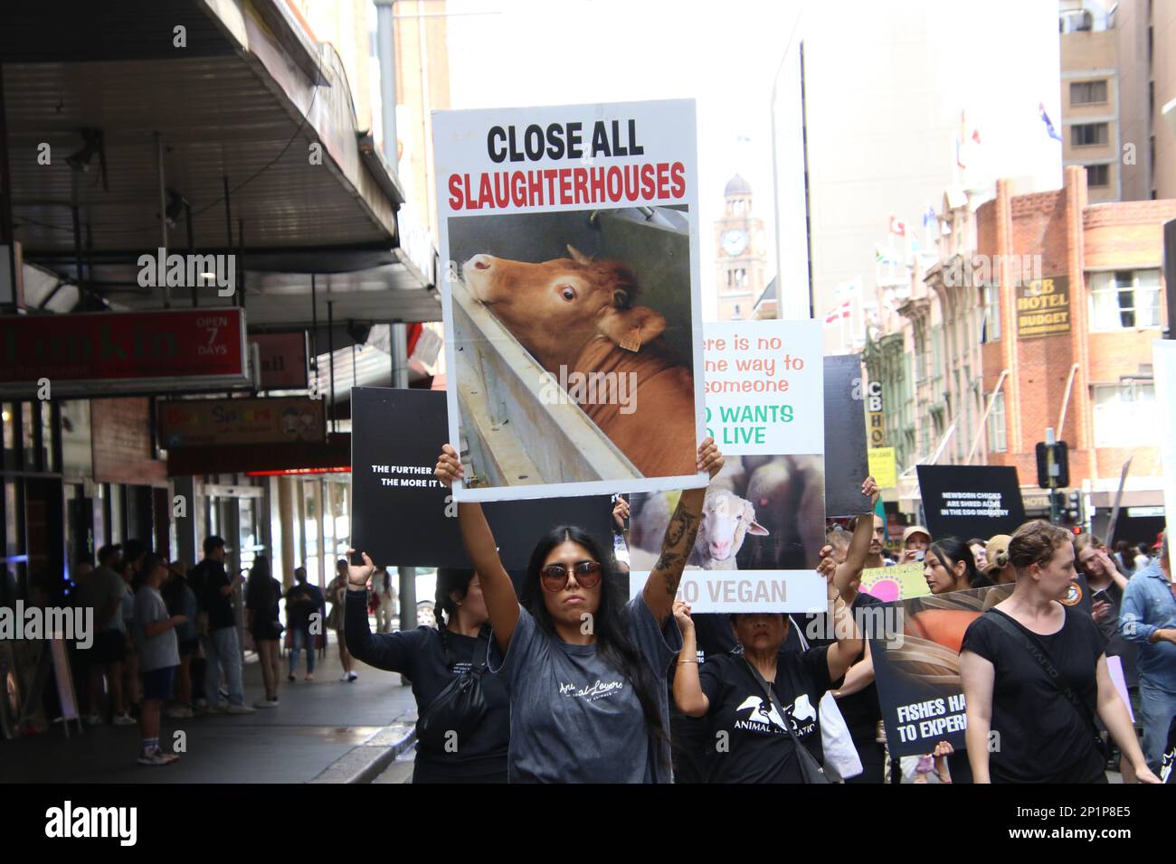 Sydney, Australia. 4th March 2023. Animal rights activists hit the ...