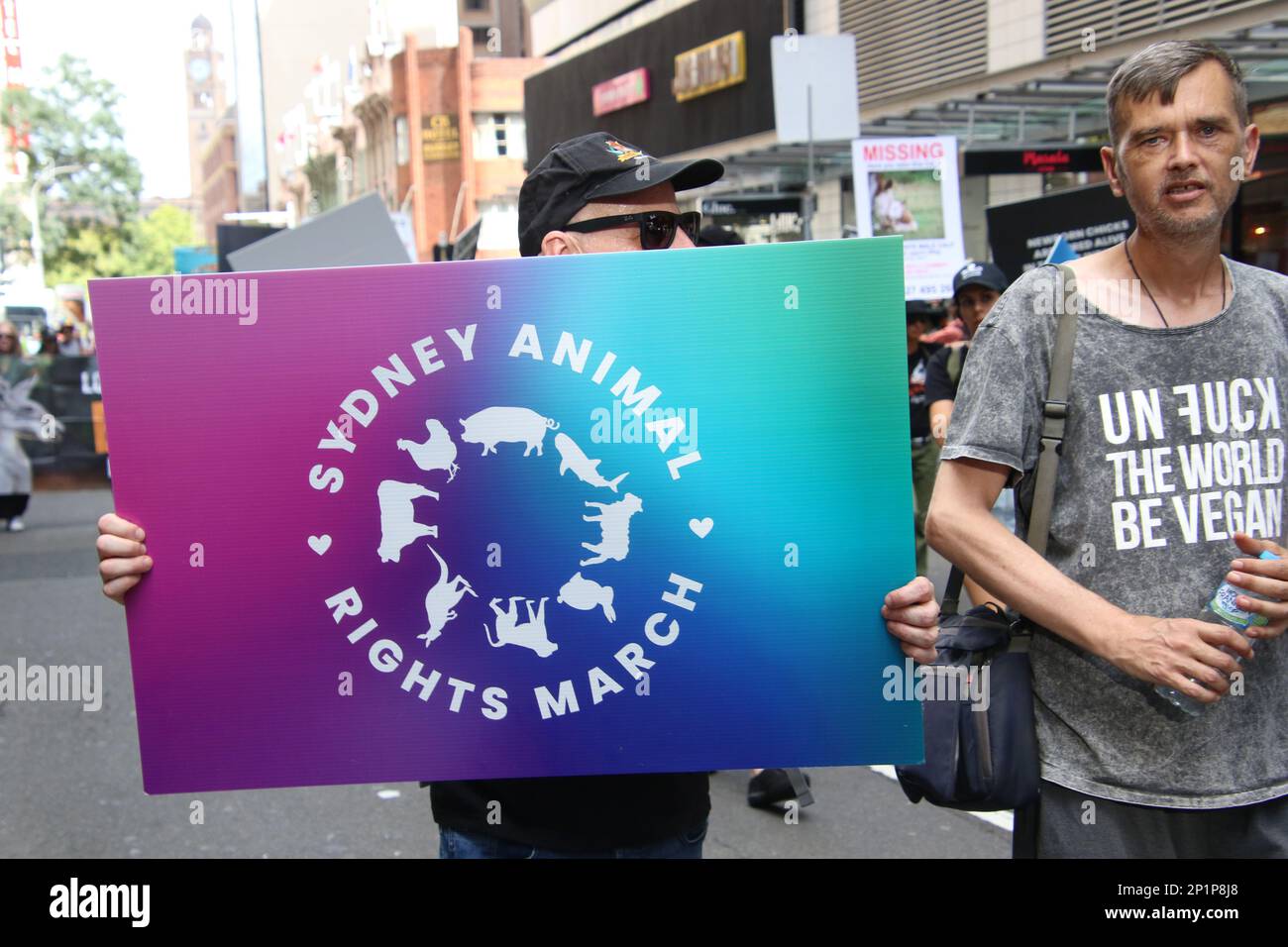 Sydney, Australia. 4th March 2023. Animal rights activists hit the ...
