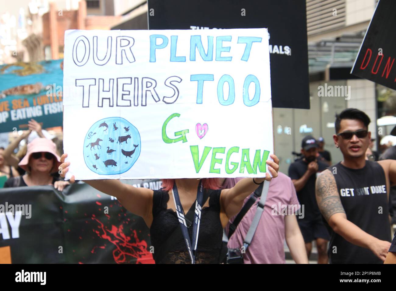 Sydney, Australia. 4th March 2023. Animal rights activists hit the ...