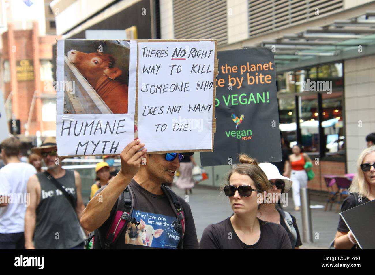 Sydney, Australia. 4th March 2023. Animal rights activists hit the ...