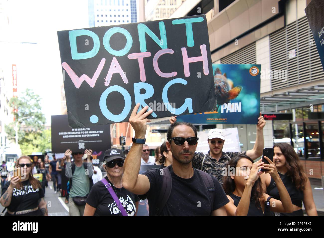 Sydney, Australia. 4th March 2023. Animal rights activists hit the ...