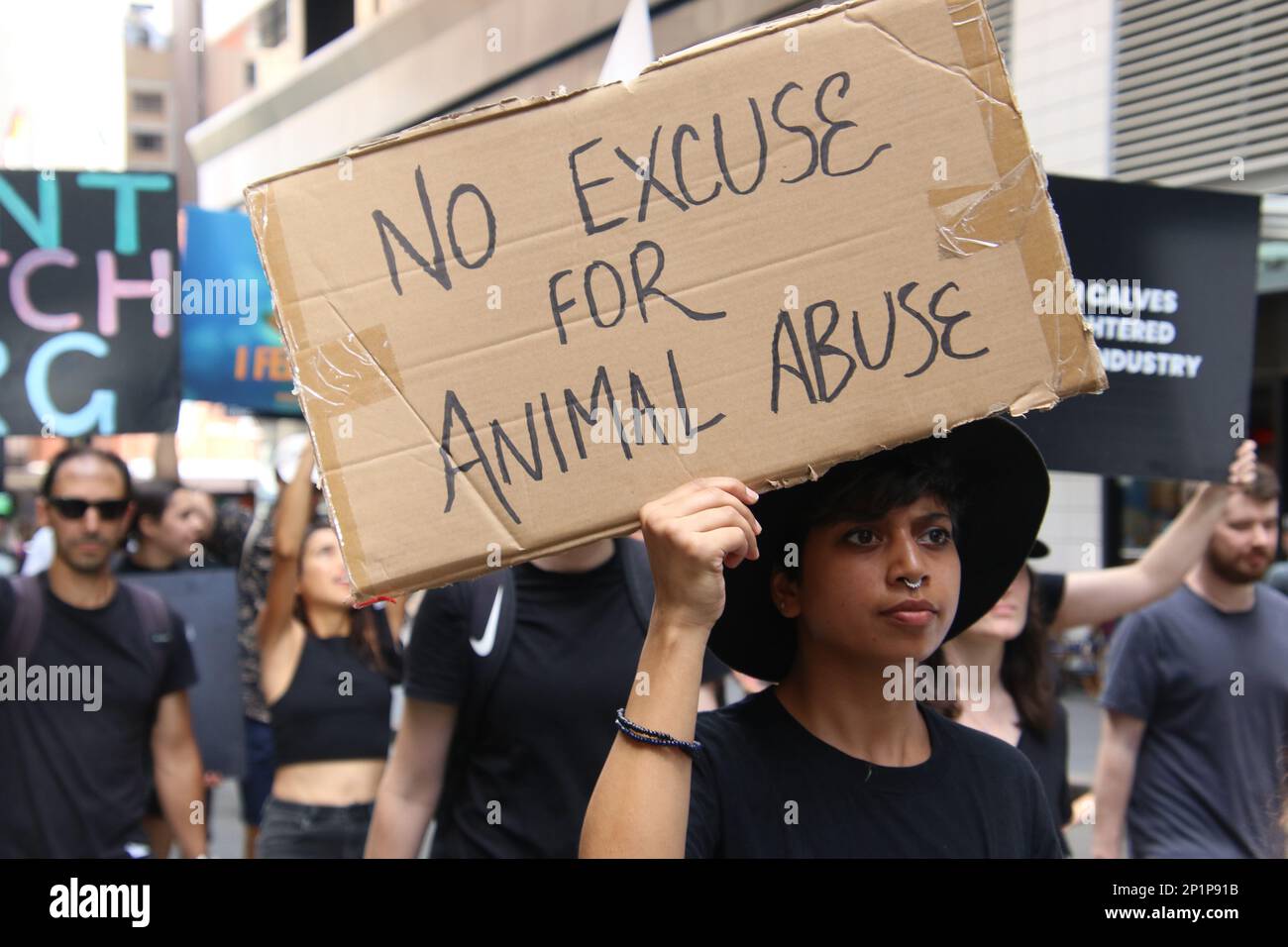 Sydney, Australia. 4th March 2023. Animal rights activists hit the ...