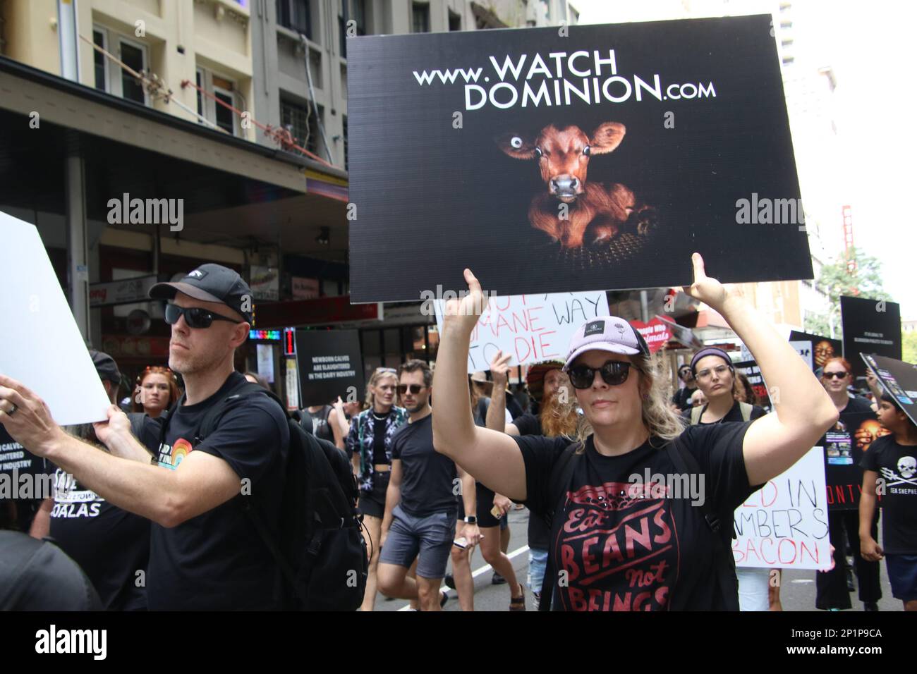 Sydney, Australia. 4th March 2023. Animal rights activists hit the ...