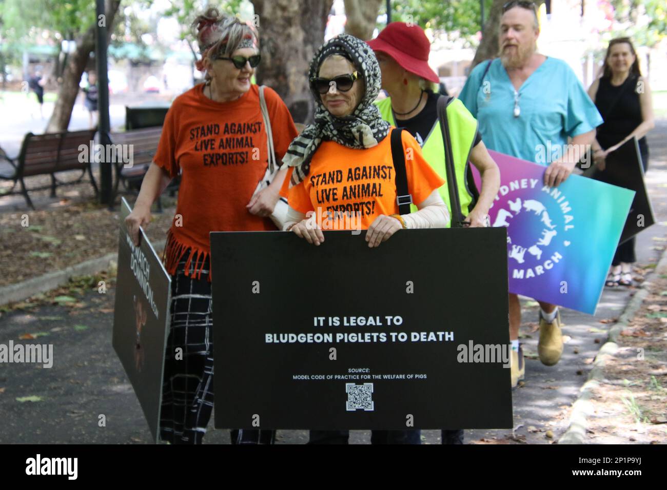 Sydney, Australia. 4th March 2023. Animal rights activists hit the ...