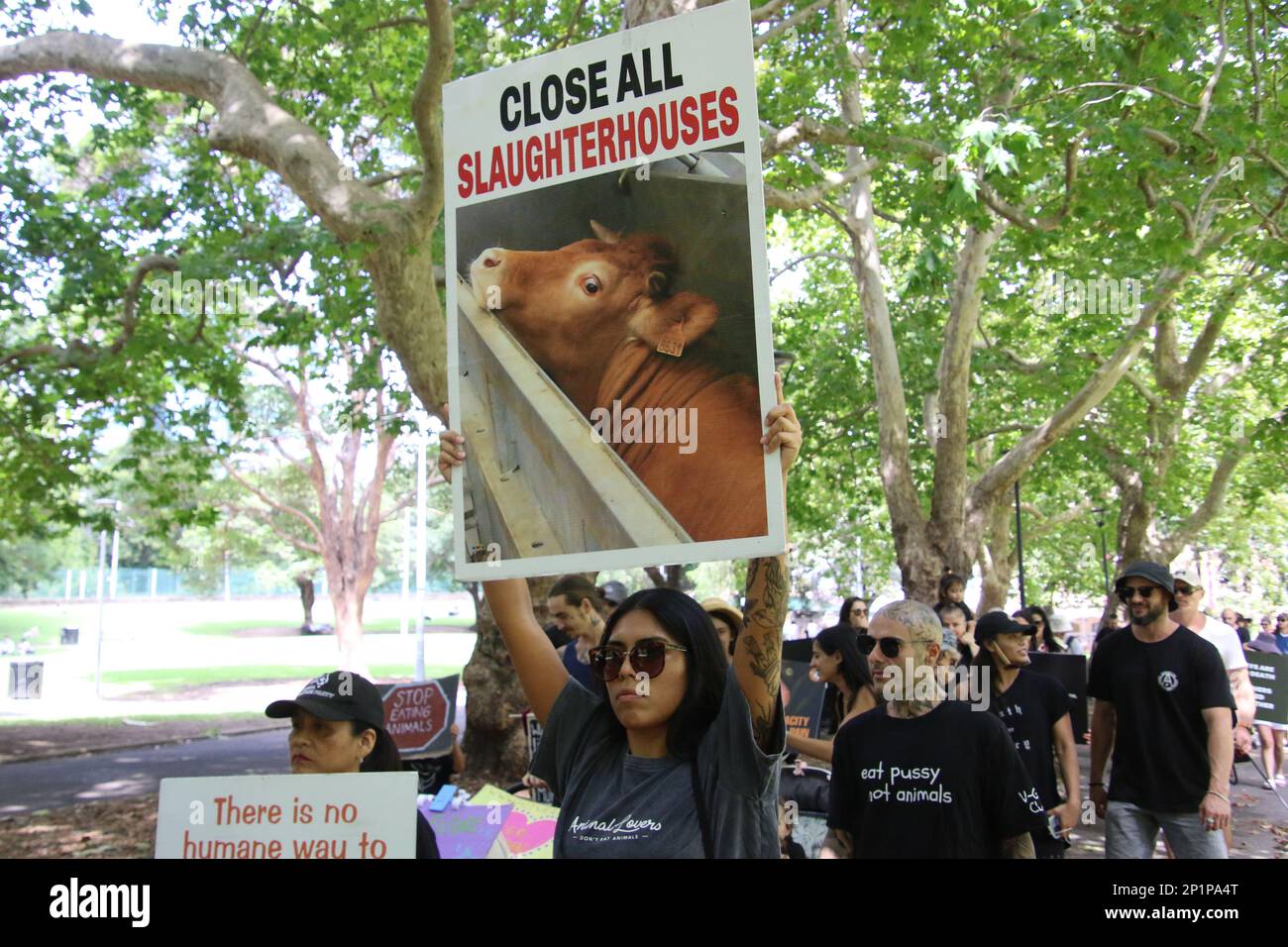 Sydney, Australia. 4th March 2023. Animal rights activists hit the ...