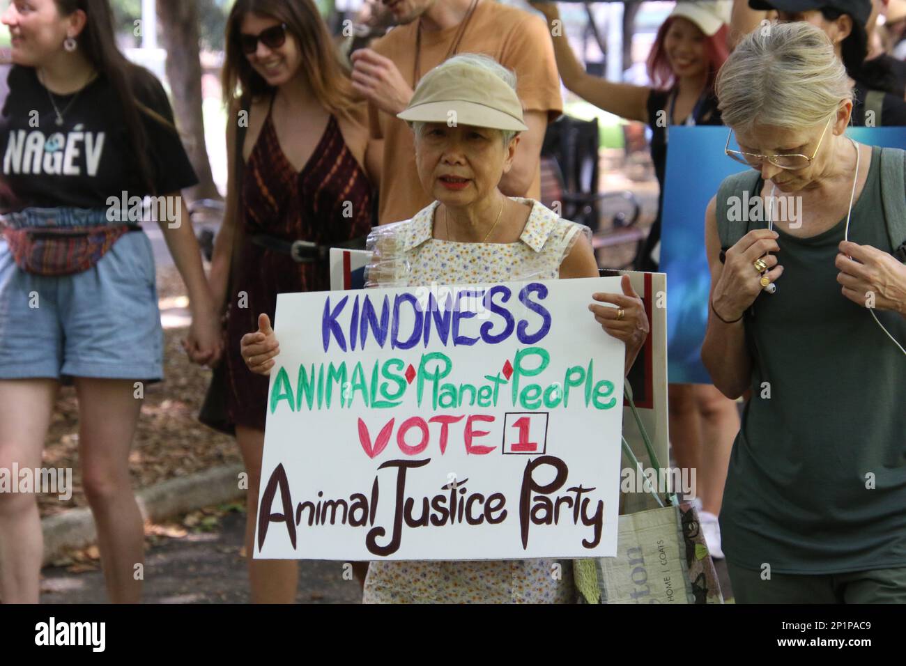 Sydney, Australia. 4th March 2023. Animal rights activists hit the ...