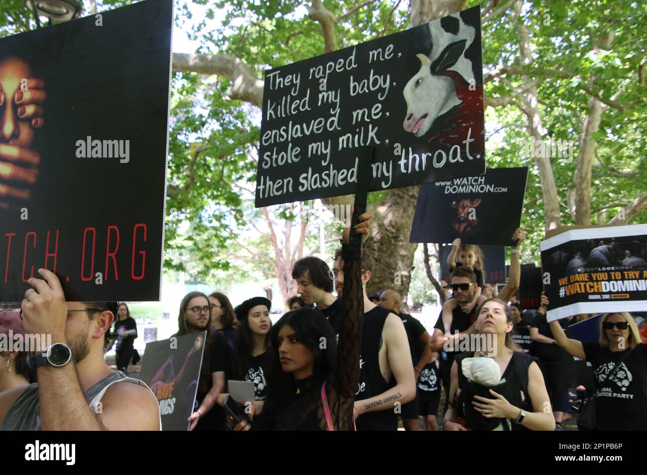 Sydney, Australia. 4th March 2023. Animal rights activists hit the ...