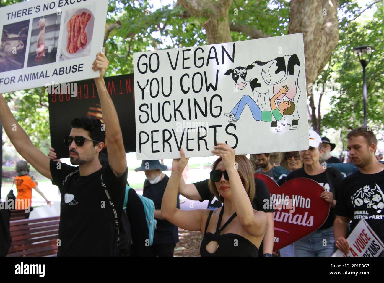 Sydney, Australia. 4th March 2023. Animal rights activists hit the ...