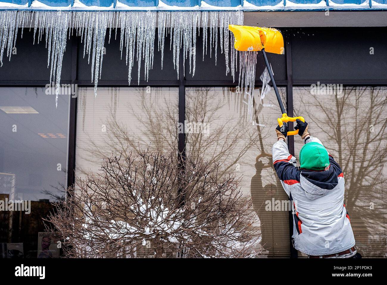In this Monday, Feb. 15, 2016, photo, Pugh's Landscaping's Cody Cornett ...