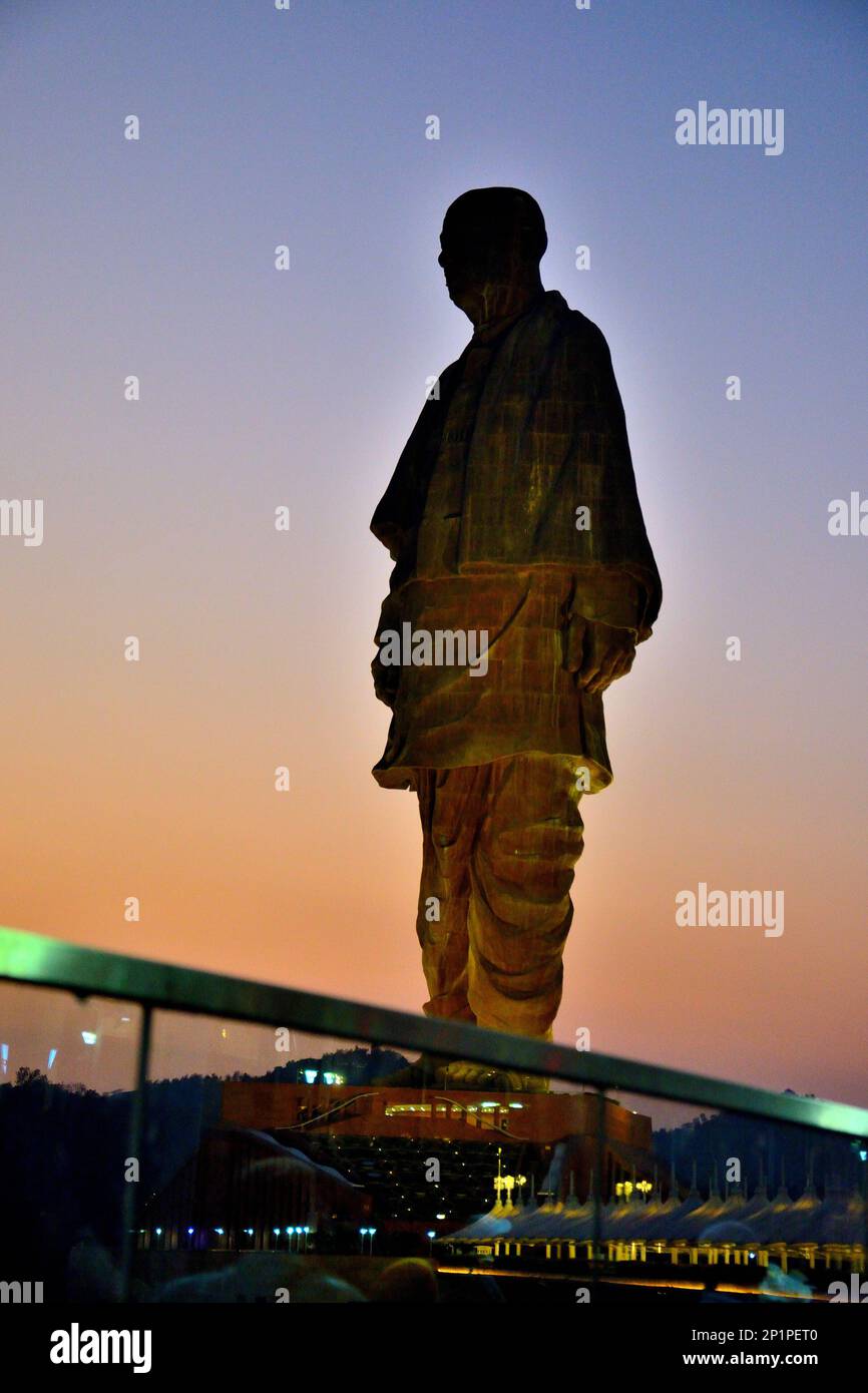 Statue Of Unity, colossal statue of Vallabhbhai Patel, tallest statue in the world, located in ...