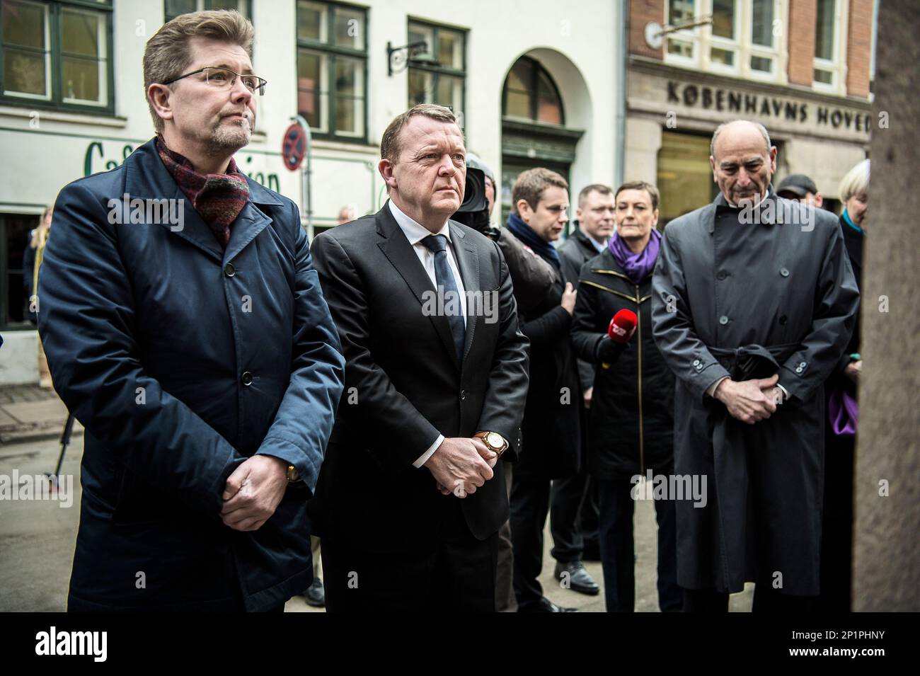 Prime Minister Lars Lokke Rasmussen and Mayor of Copenhagen Frank ...