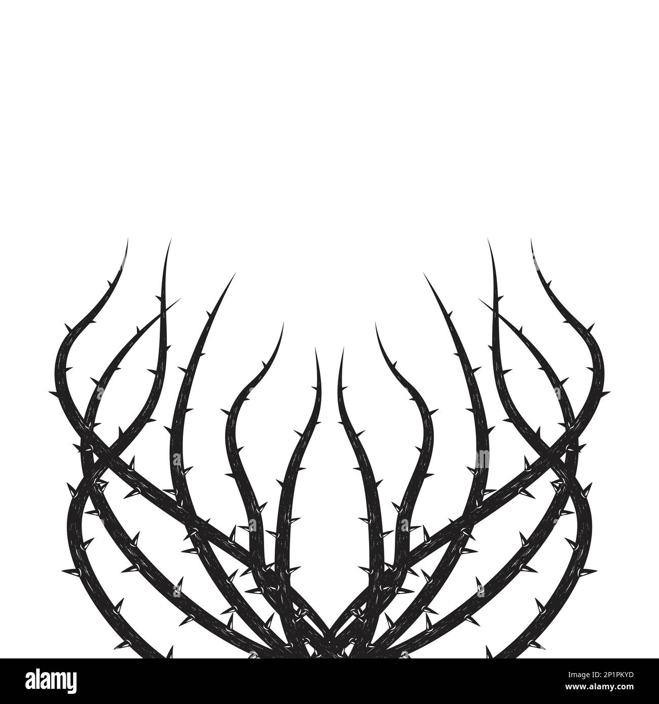 Blackthorn tree Stock Vector Images - Alamy