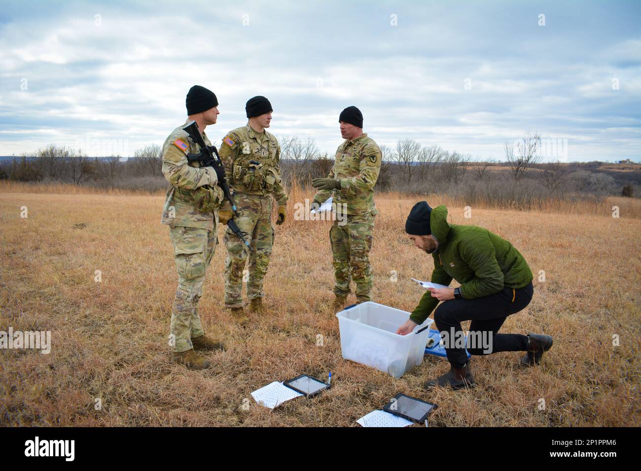 Fort Riley, KAN.- Soldiers stationed at Fort Riley teamed up into teams ...