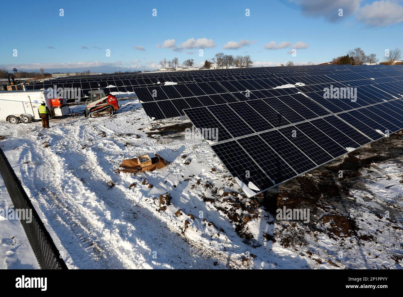 In this photo taken on Jan. 26, 2016, progress continues to be made as ...