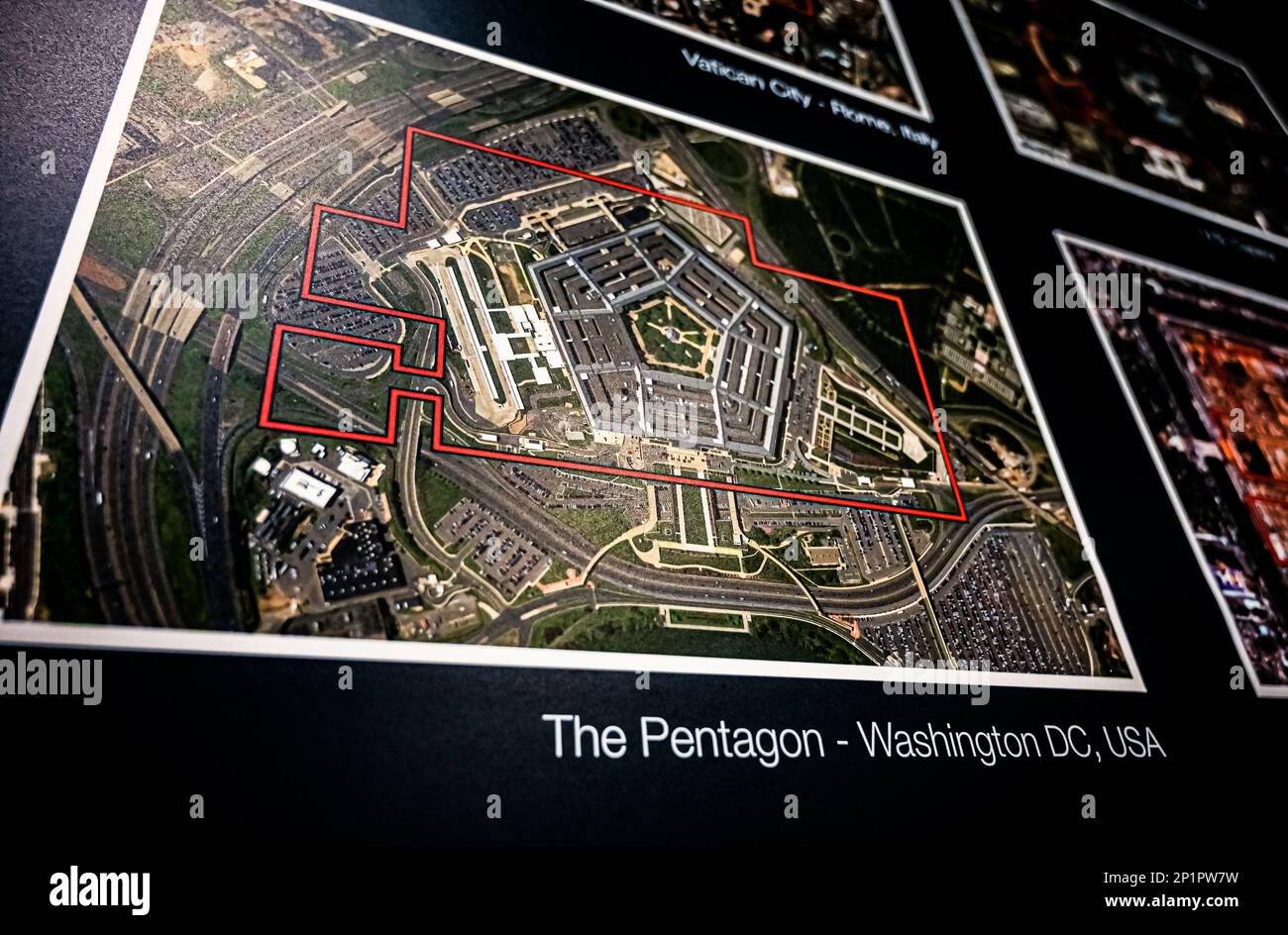 A plaque is displayed in a conference room during a tour at the Boeing ...