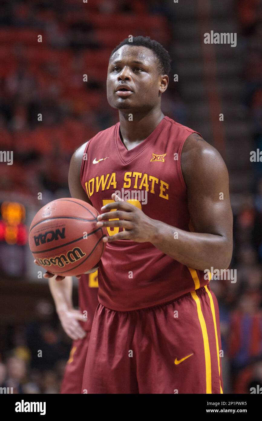 February 6 2016: Iowa State Cyclones guard Deonte Burton (30) during ...