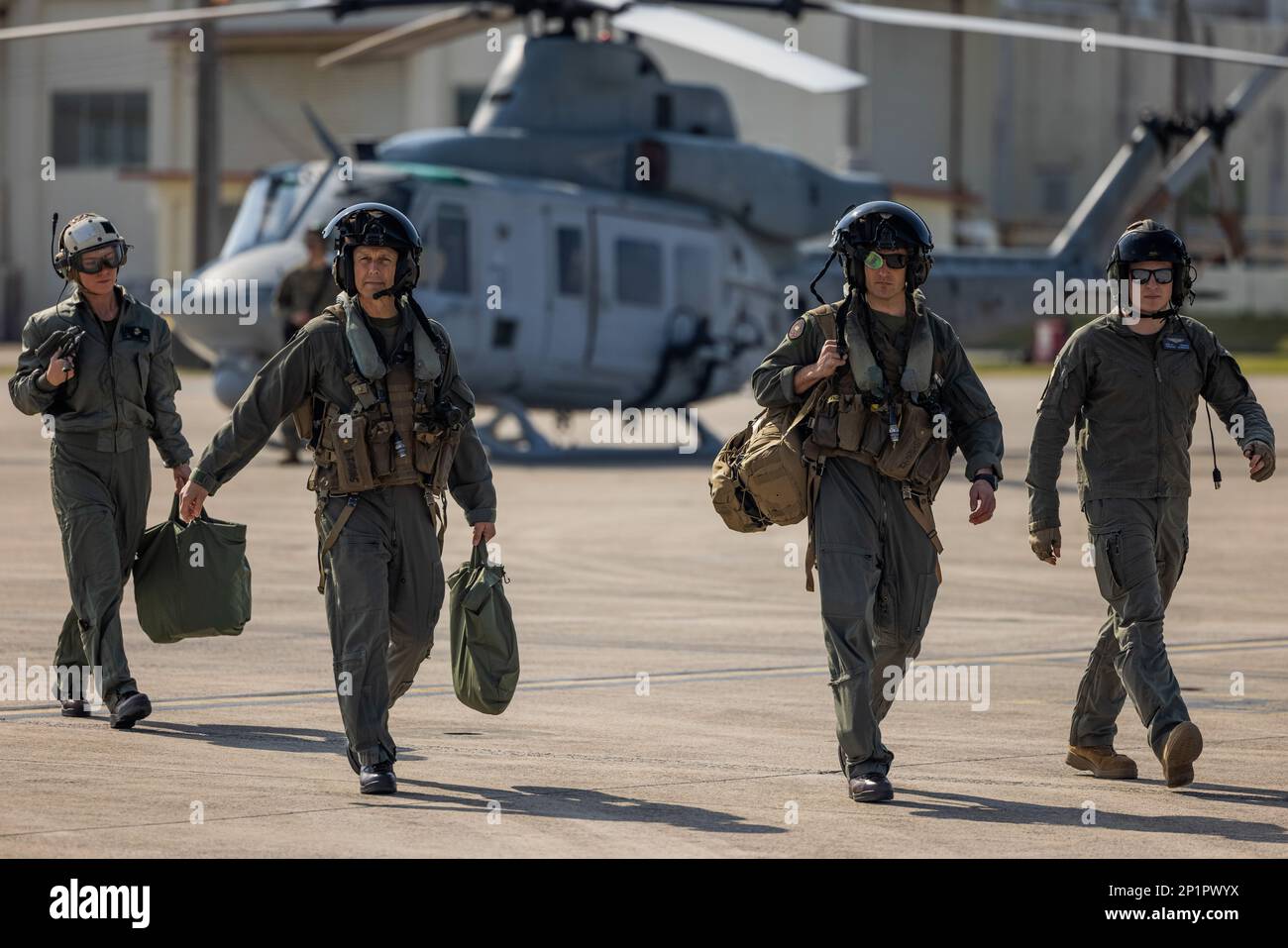 U.S. Marine Corps Brig. Gen. George Rowell, assistant wing commander of ...