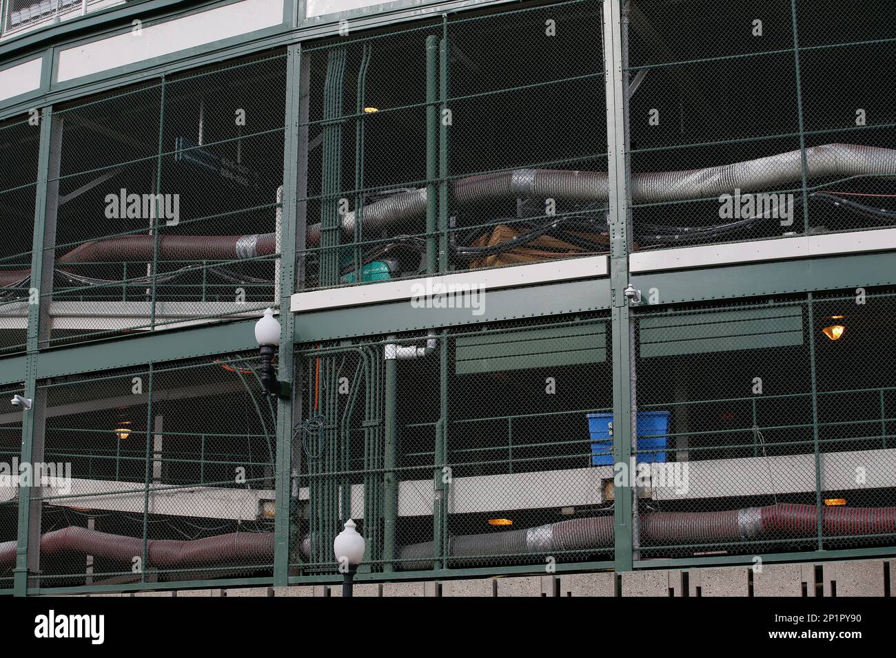 A general view of the exterior of Wrigley Field, home of the Chicago ...